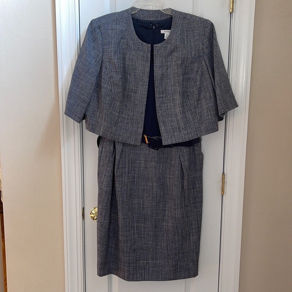 Dress Barn | Dresses | Dressbarn 8w Blue Dress With Jacket | Poshmark